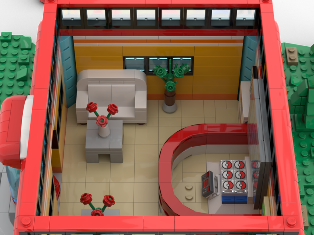 Lego Moc Pokemon Center By Jedi Plb Rebrickable Build With Lego