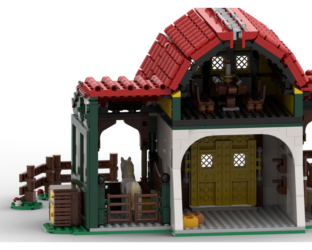 LEGO MOC Horse Farm by Huebre | Rebrickable - Build with LEGO