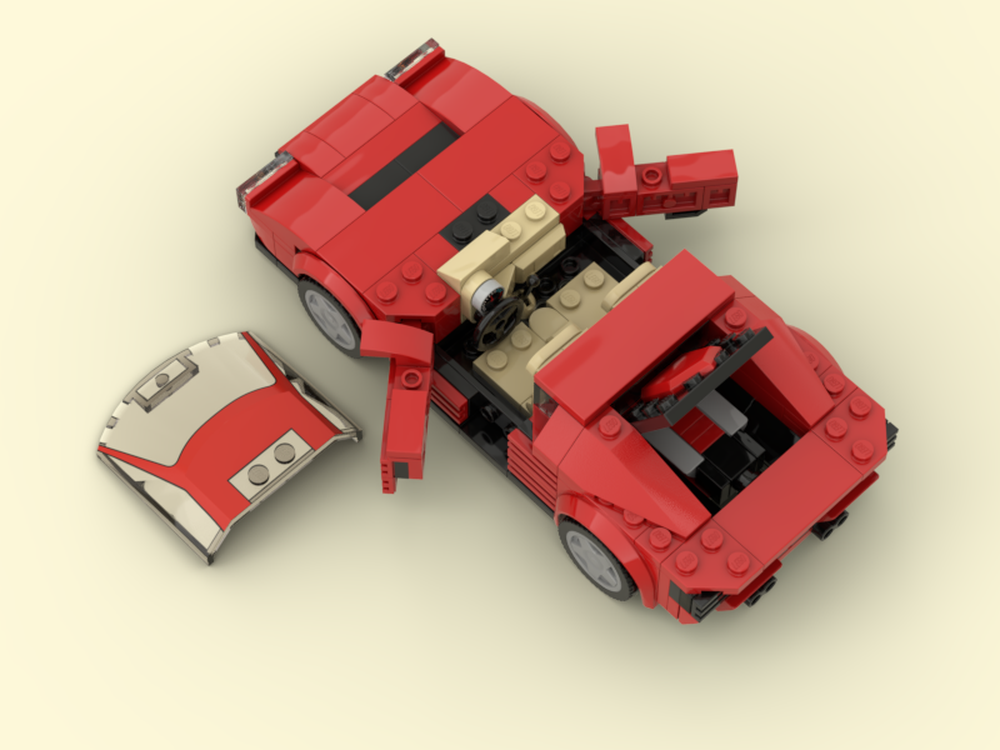 LEGO MOC 1992 Ferrari 512 TR Testarossa - 8 stud Wide by ...