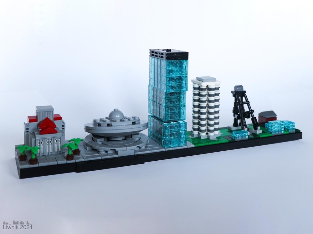 LEGO MOC Katowice Skyline by Liwnik | Rebrickable - Build with LEGO