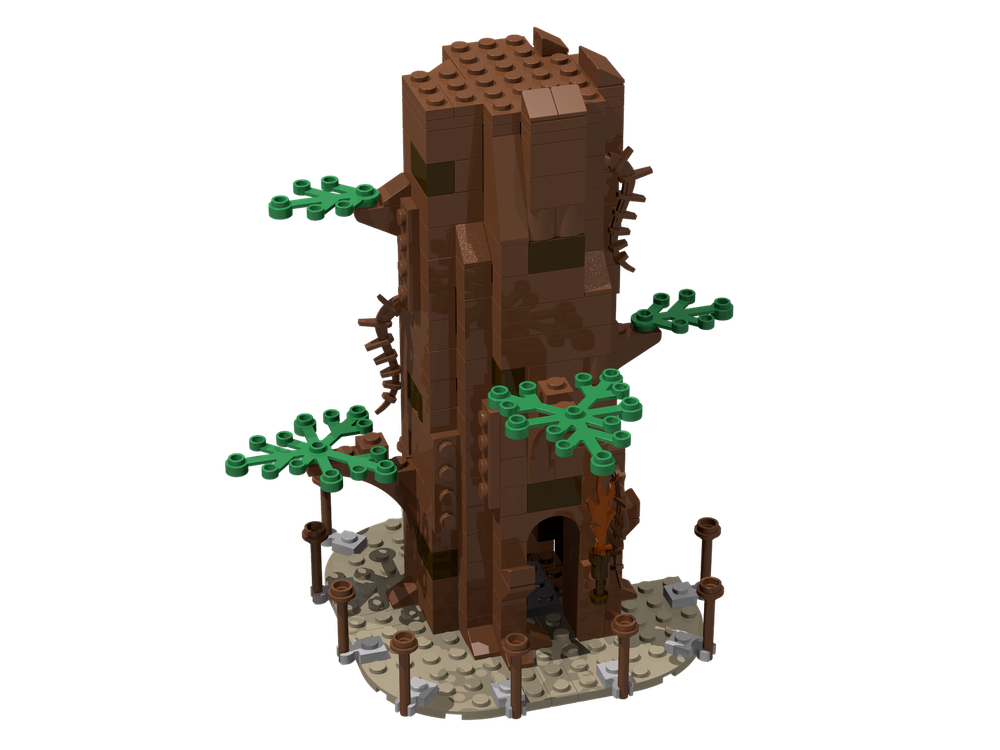 LEGO MOC Endor Ewok Tree by obiwanklemmobi | Rebrickable - Build with LEGO