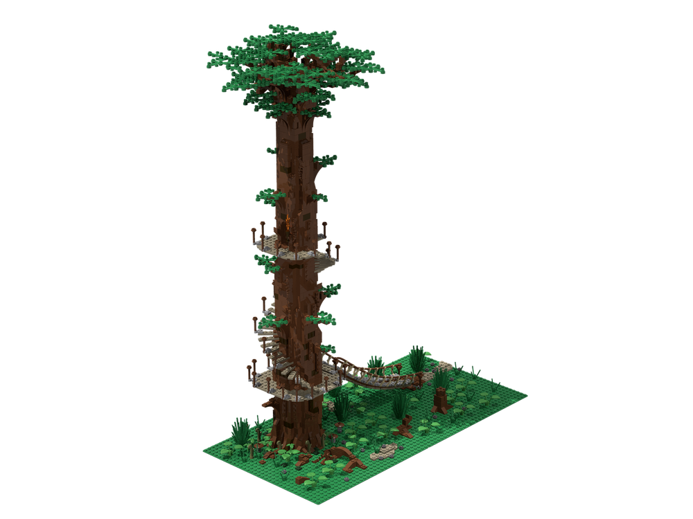 LEGO MOC Endor Ewok Tree by obiwanklemmobi | Rebrickable - Build with LEGO