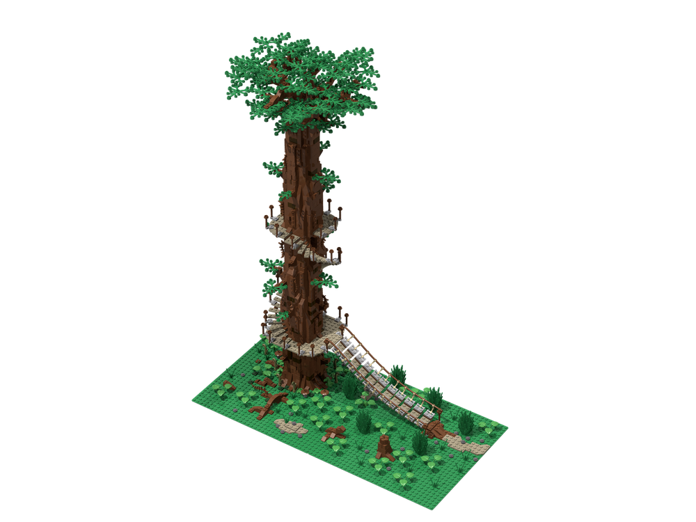 LEGO MOC Endor Ewok Tree by obiwanklemmobi | Rebrickable - Build with LEGO