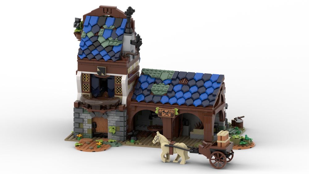 LEGO MOC Black Arrow Inn by Kamimurai | Rebrickable - Build with LEGO