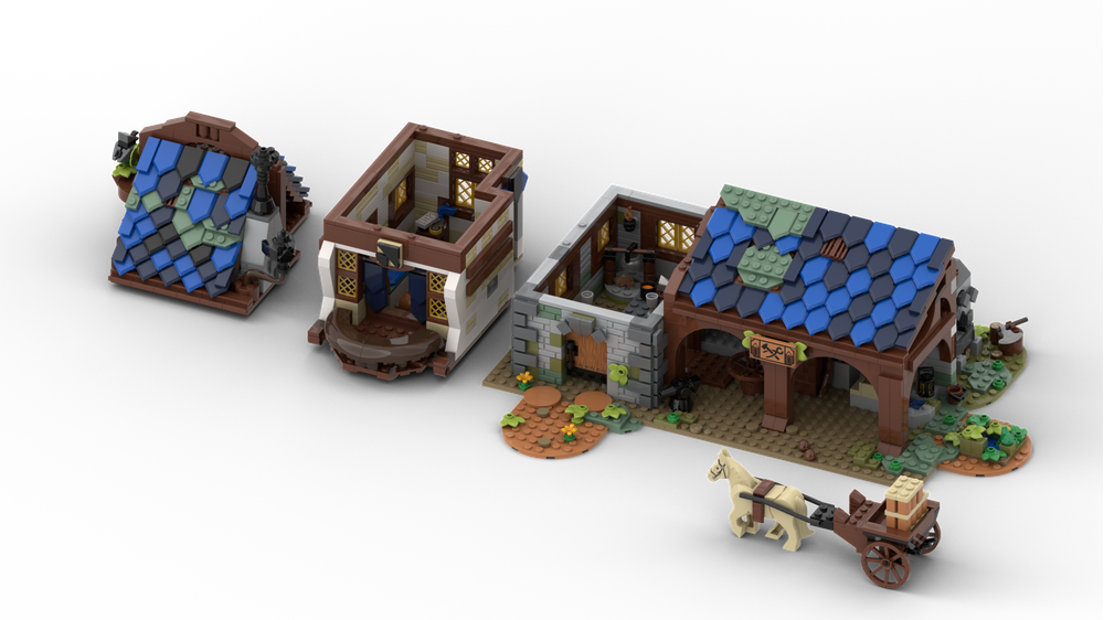 Lego Moc Black Arrow Inn By Kamimurai Rebrickable Build With Lego