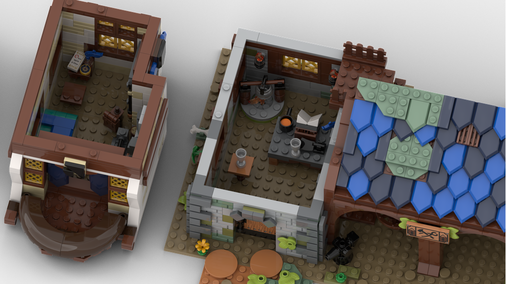Lego Moc Black Arrow Inn By Kamimurai Rebrickable Build With Lego