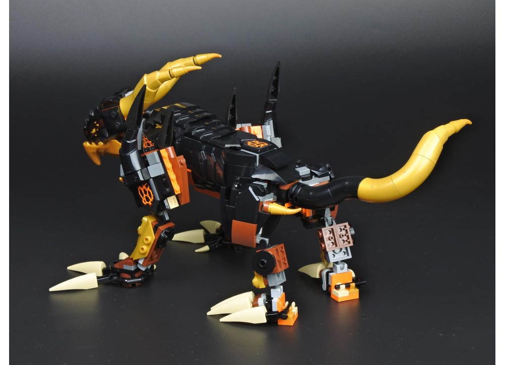 Lego Moc Ninjago Earth Dragon By Ronsoc Rebrickable Build With Lego