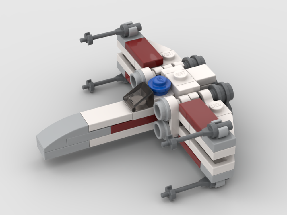 Lego Moc Micro Scale X Wing Starfighter By Legothingsandstuff