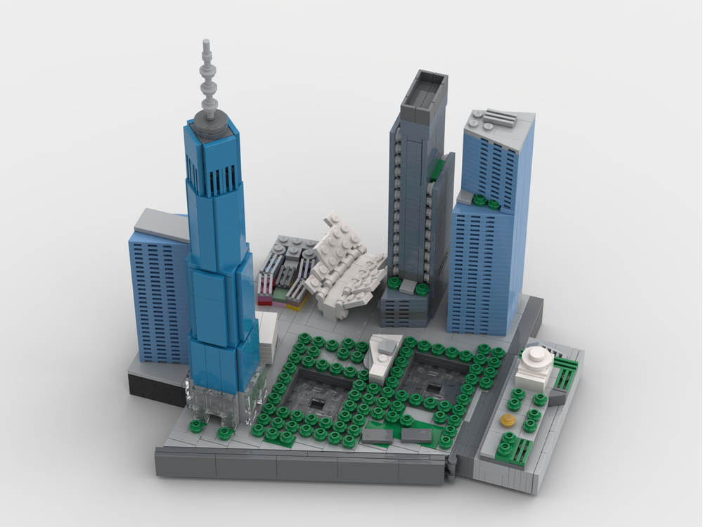 Lego Moc New World Trade Center By Taters Rebrickable Build With Lego