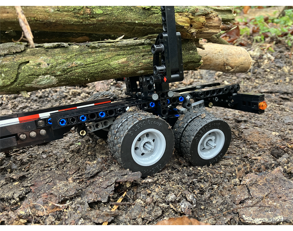Lego Moc Logging Trailer For 121 Trucks By Mani91 Rebrickable