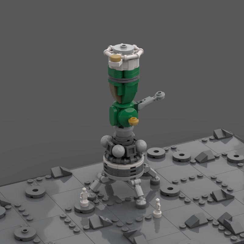 LEGO MOC Soviet L3 crew vehicle with 19k lunar lander concept [1:110 ...