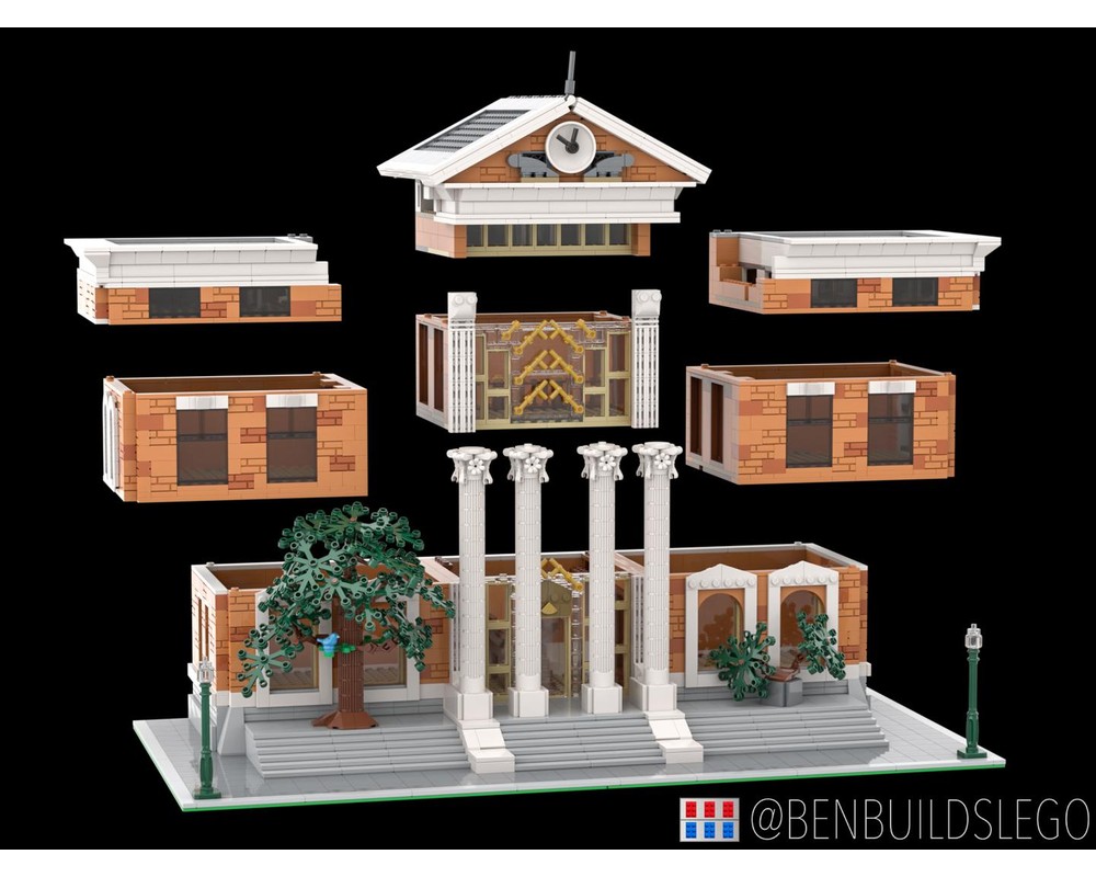 LEGO MOC Modular Back to the Future Courthouse Mall (2015) by ...
