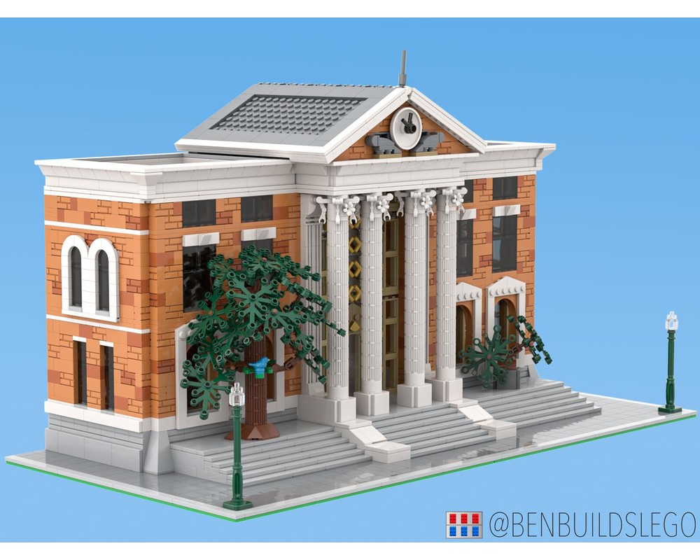 Lego Moc Modular Back To The Future Courthouse Mall 2015 By