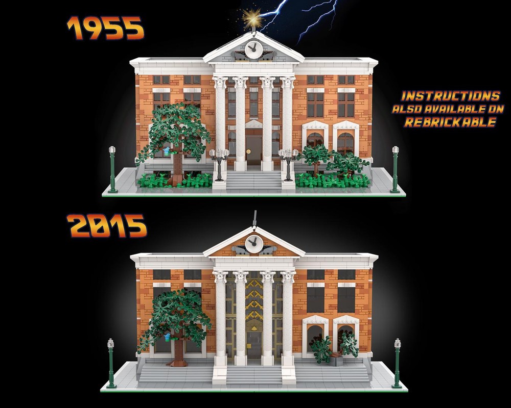 Lego Moc Modular Back To The Future Courthouse Mall 2015 By