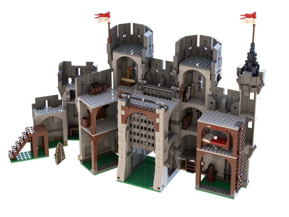 Lego Moc Falcons Barbican Gatehouse By Legolot Rebrickable Build