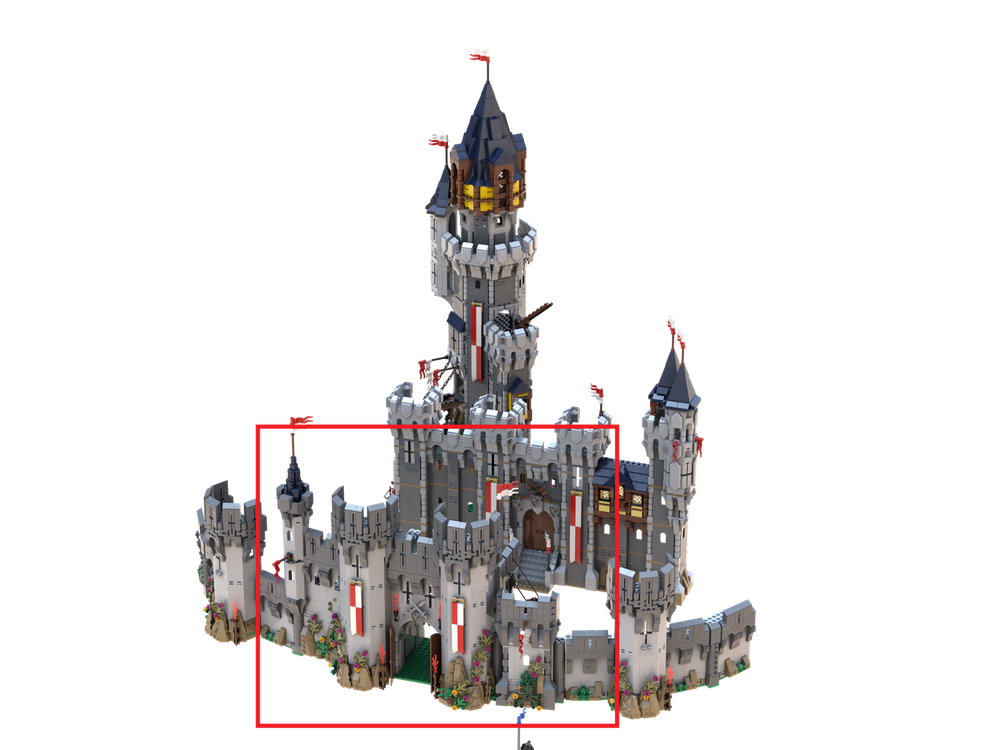 Lego Moc Falcons Barbican Gatehouse By Legolot Rebrickable Build