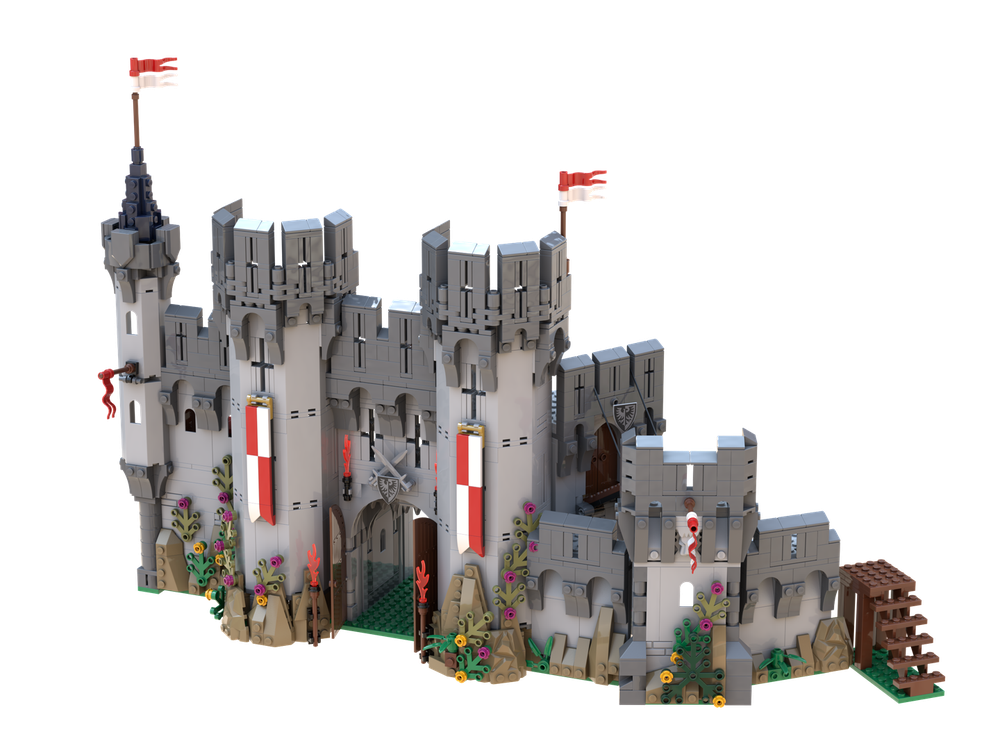 Lego Moc Falcons Barbican Gatehouse By Legolot Rebrickable Build