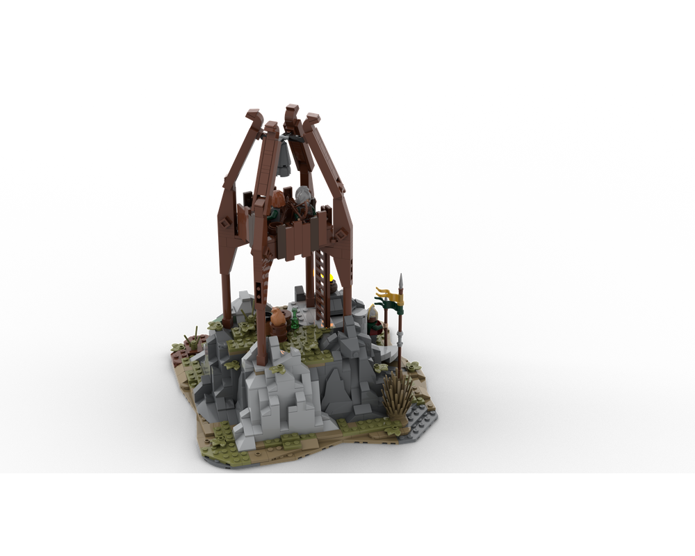 Lego Moc Rohan Archer Tower By Legatoflegion Rebrickable Build