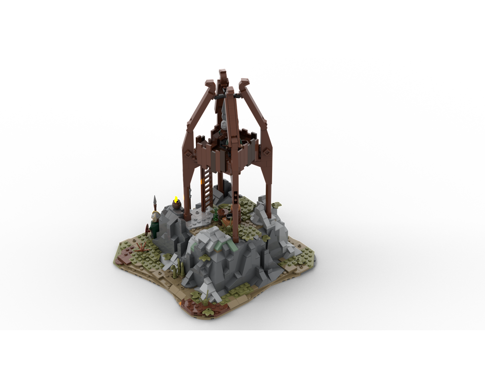 Lego Moc Rohan Archer Tower By Legatoflegion Rebrickable Build