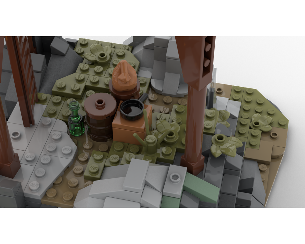 Lego Moc Rohan Archer Tower By Legatoflegion Rebrickable Build