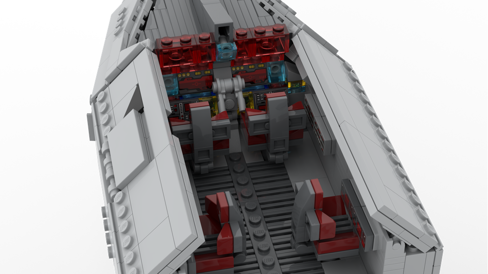 LEGO MOC SW cockpit with interior UCS HAVOC Marauder Shuttle Bad Batch ...