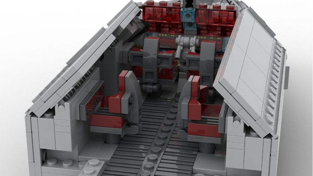 LEGO MOC SW cockpit with interior UCS HAVOC Marauder Shuttle Bad Batch ...