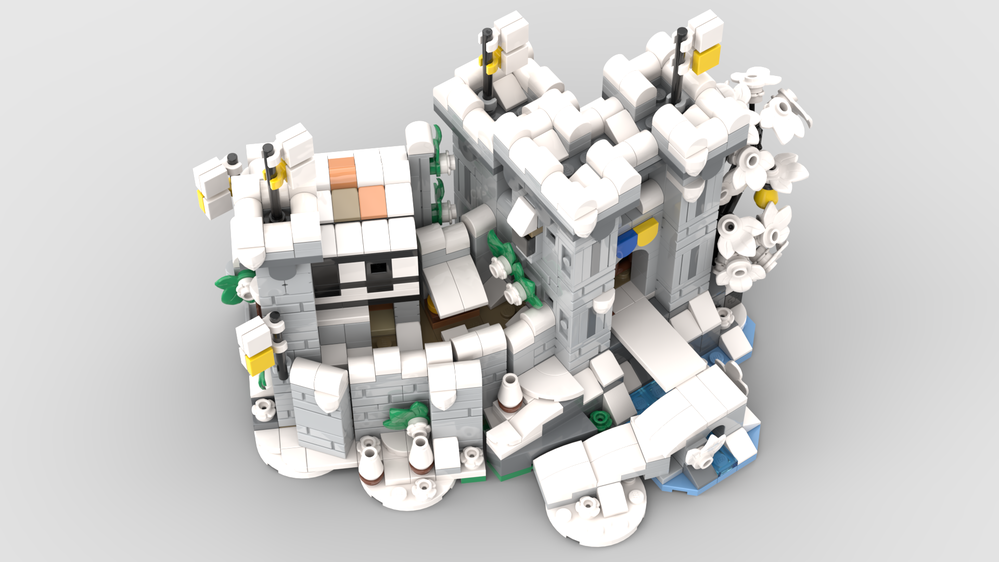 Lego Moc Mini Winter 10305 Lion Knights Castle By Christromans