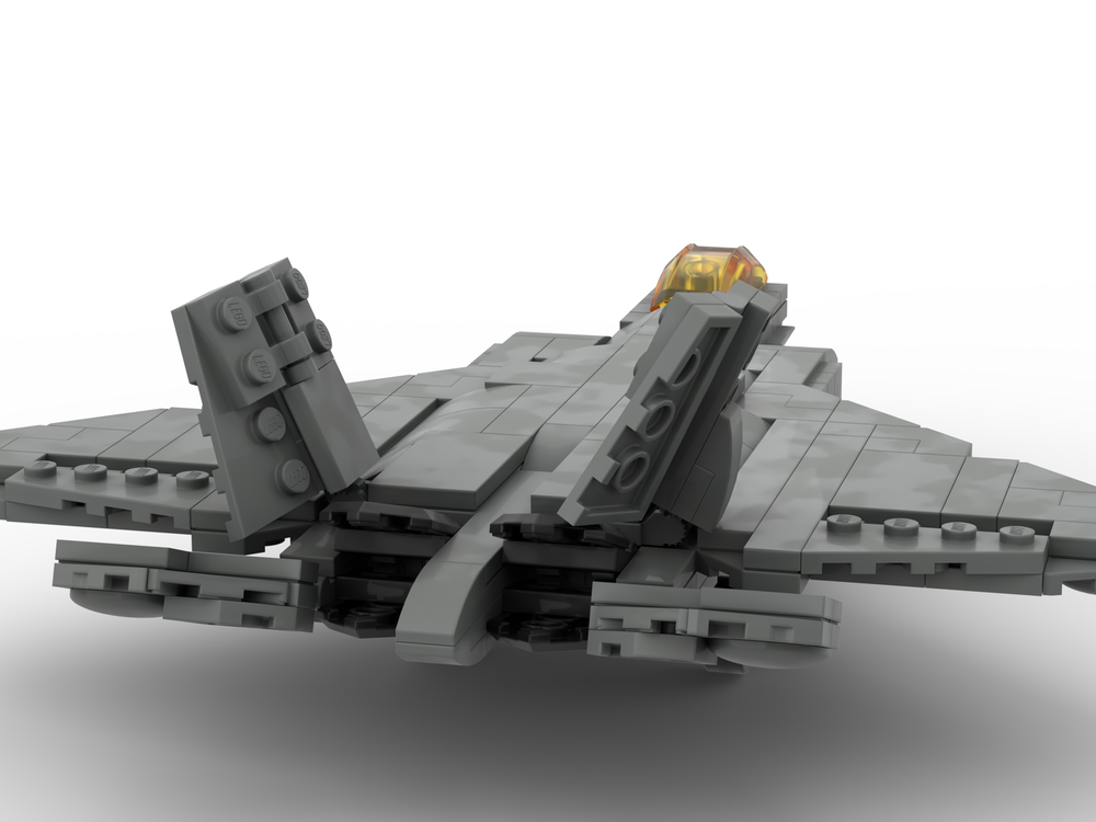 Lego Moc Lockheed Martin F 22 Raptor V2 By Adventurehill1 Rebrickable