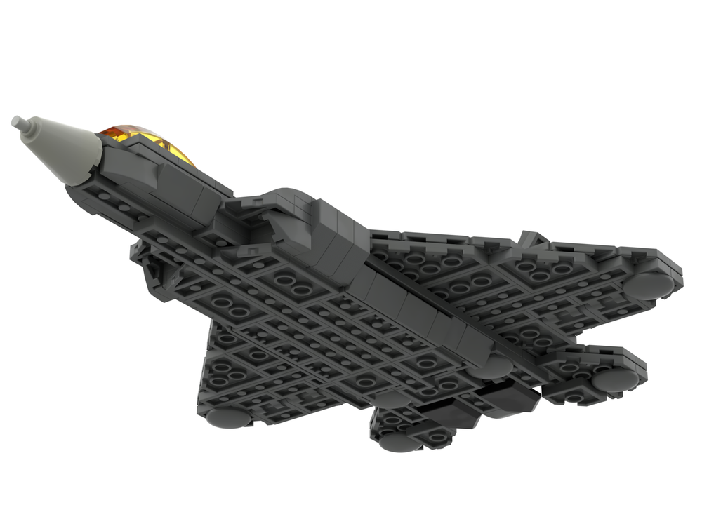 Lego Moc Lockheed Martin F 22 Raptor V2 By Adventurehill1 Rebrickable