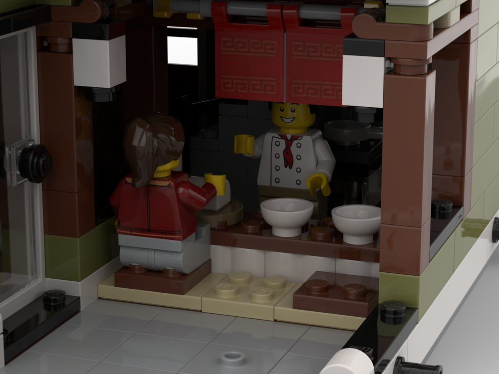 Lego Moc 31131 Modular Noodle Shop By Theluckyone Rebrickable Build