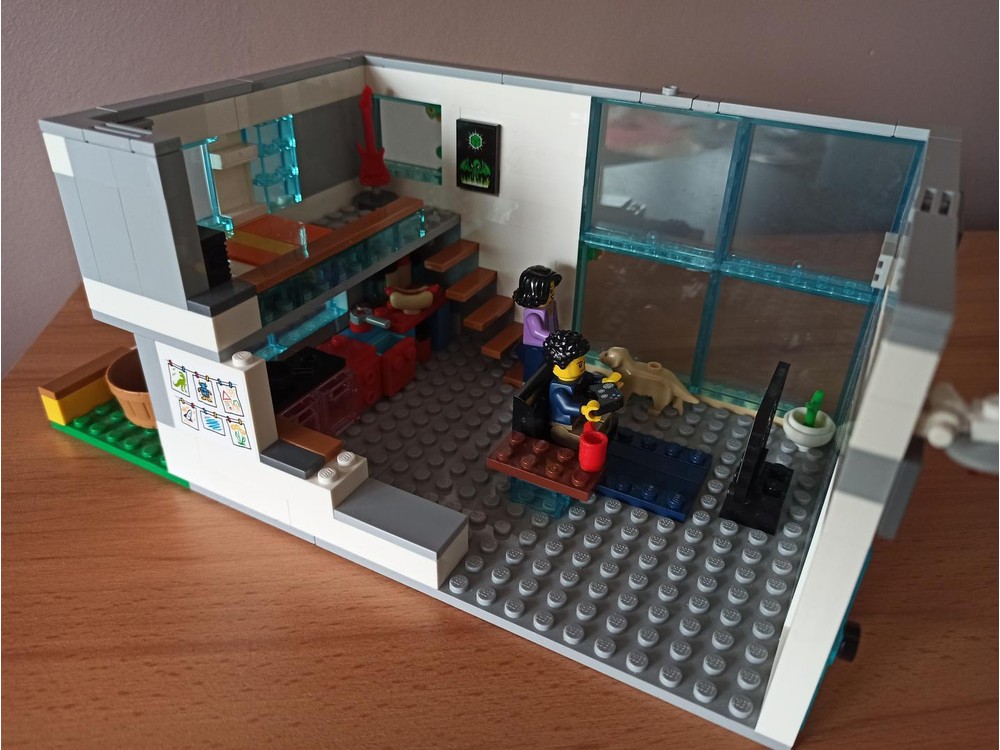 Lego Moc Modern House By Dukemario Rebrickable Build With Lego