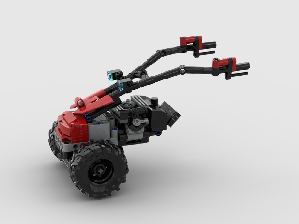 LEGO MOC Single-Axle Tractor with Adjustable Axle, PTO on/off, and V2 ...