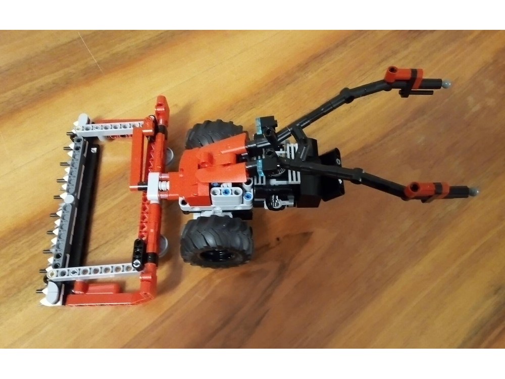 LEGO MOC Single-Axle Tractor with Adjustable Axle, PTO on/off, and V2 ...