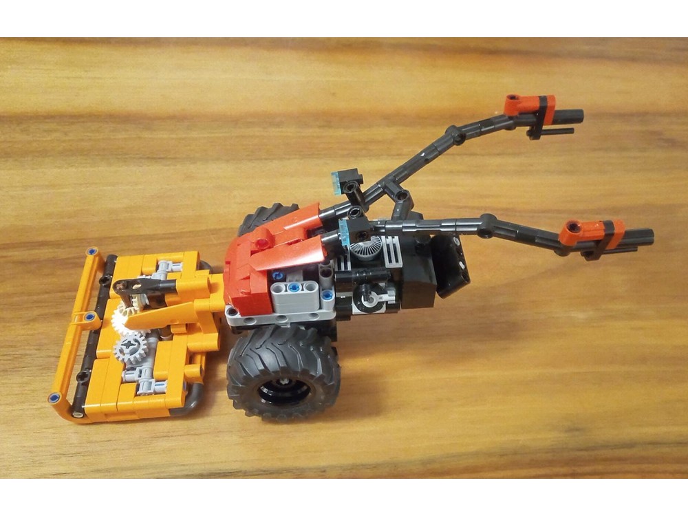 LEGO MOC Single-Axle Tractor with Adjustable Axle, PTO on/off, and V2 ...