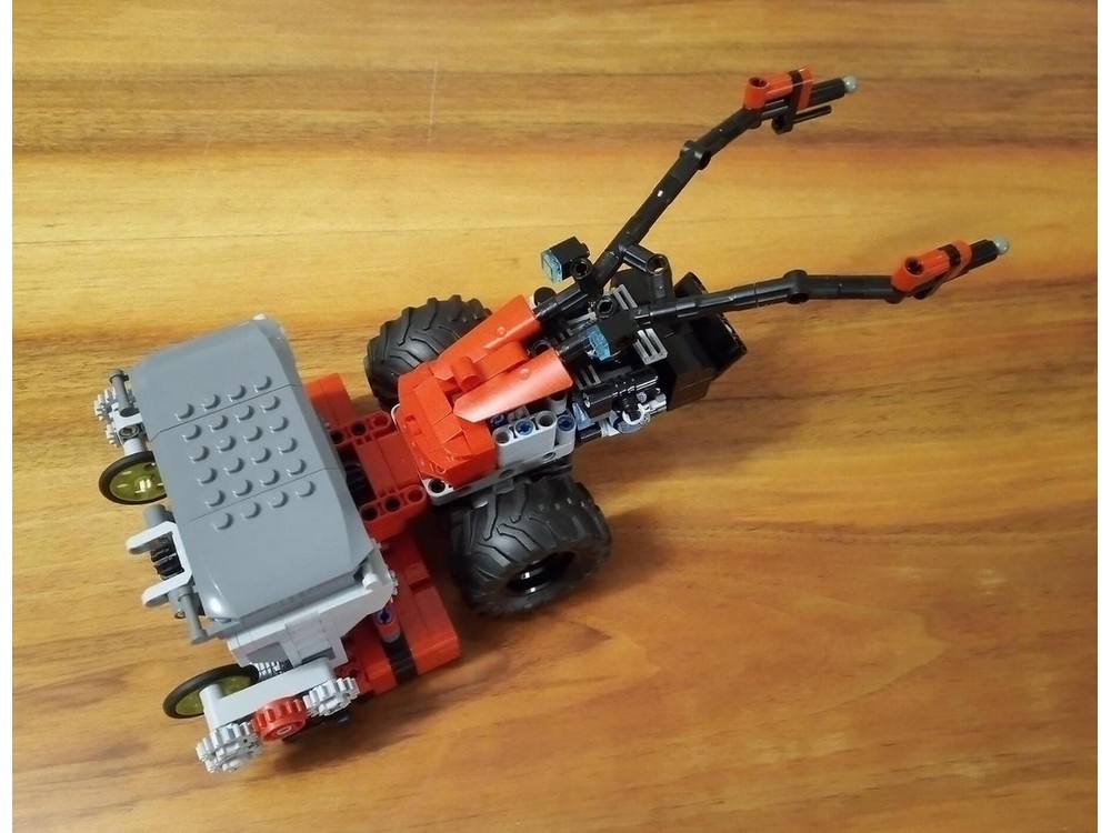 LEGO MOC Single-Axle Tractor with Adjustable Axle, PTO on/off, and V2 ...