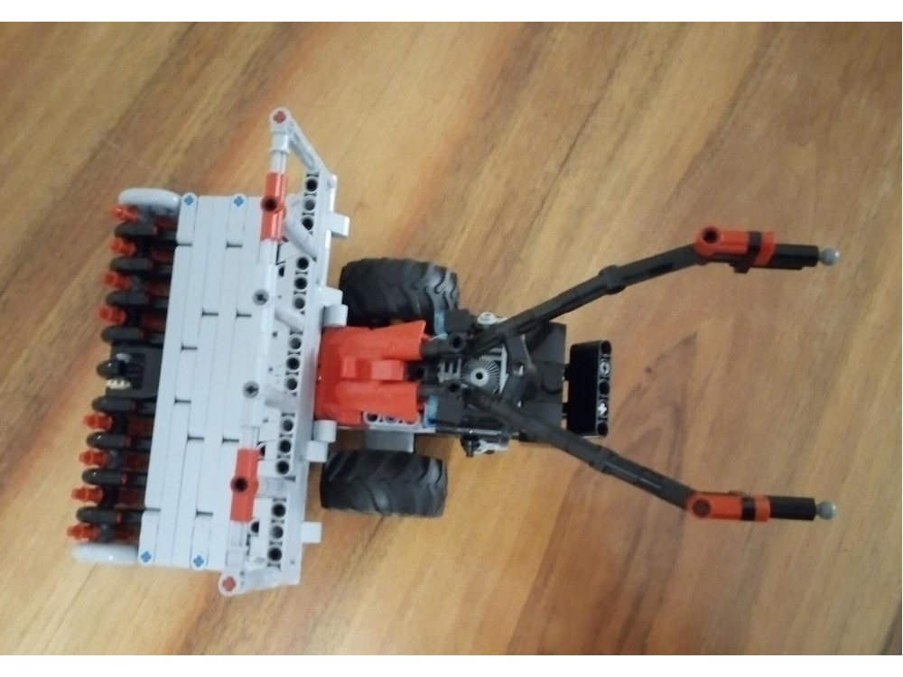 LEGO MOC Single-Axle Tractor with Adjustable Axle, PTO on/off, and V2 ...