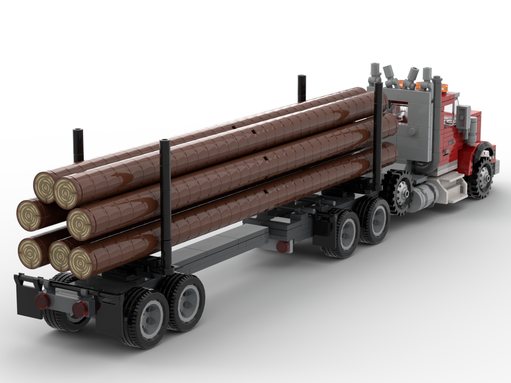 Lego Moc Log Truck By Cascadia Bricks Rebrickable Build With Lego