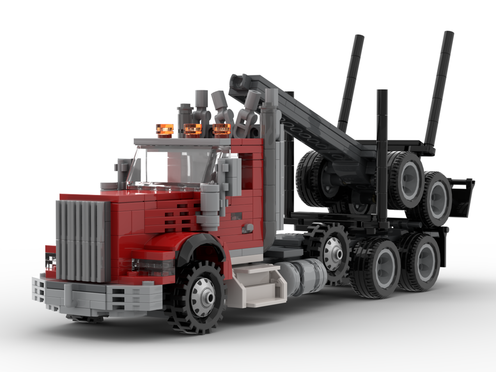 Lego Moc Log Truck By Cascadia Bricks Rebrickable Build With Lego