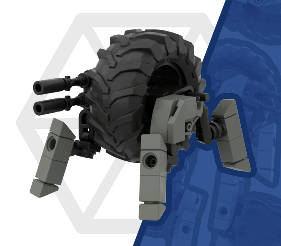 LEGO MOC General Grievous's Wheel Bike by No1LikesCherry | Rebrickable - Build with LEGO