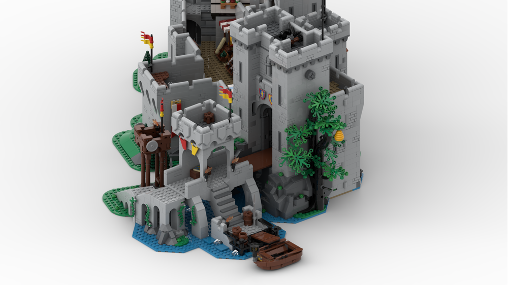 Lego Moc Lion Kinghts Castle Bridge Expansion By Lcas89 Rebrickable