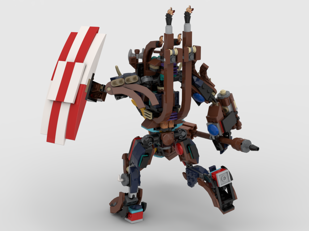 Lego Moc Vicking Mecha By Brelha Rebrickable Build With Lego
