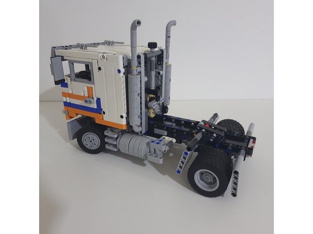 Lego Moc Freightliner Flb 4x2 Red By Oficinadelegodoandré