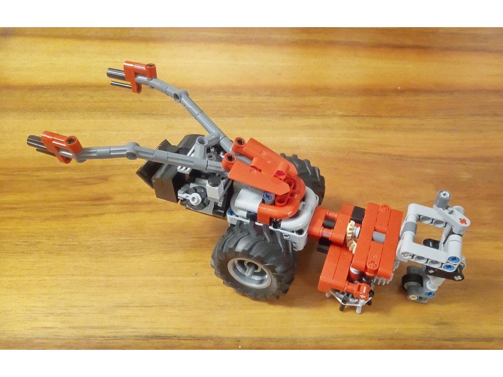 LEGO MOC-139265 Dual Rotary Weed Brush with Adjustable Support Wheel ...