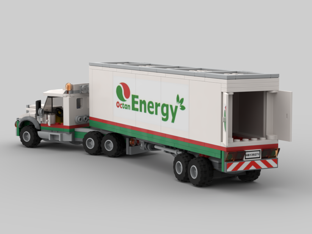Lego Moc Octan Truck And Dry Van Trailer By Haulingbricks Rebrickable