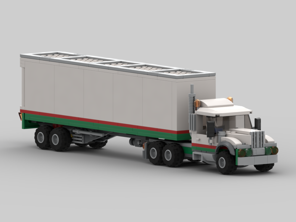 Lego Moc Octan Truck And Dry Van Trailer By Haulingbricks Rebrickable