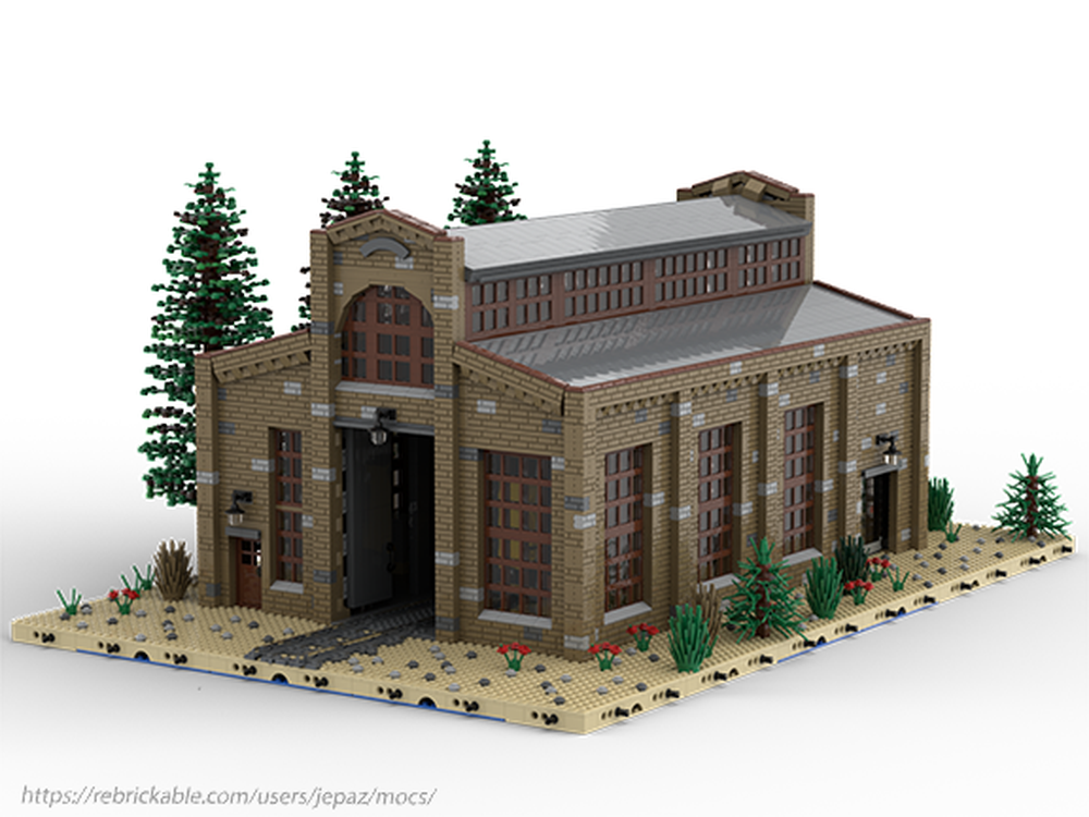 LEGO MOC Union Crane and Shovel Warehouse by jepaz | Rebrickable ...