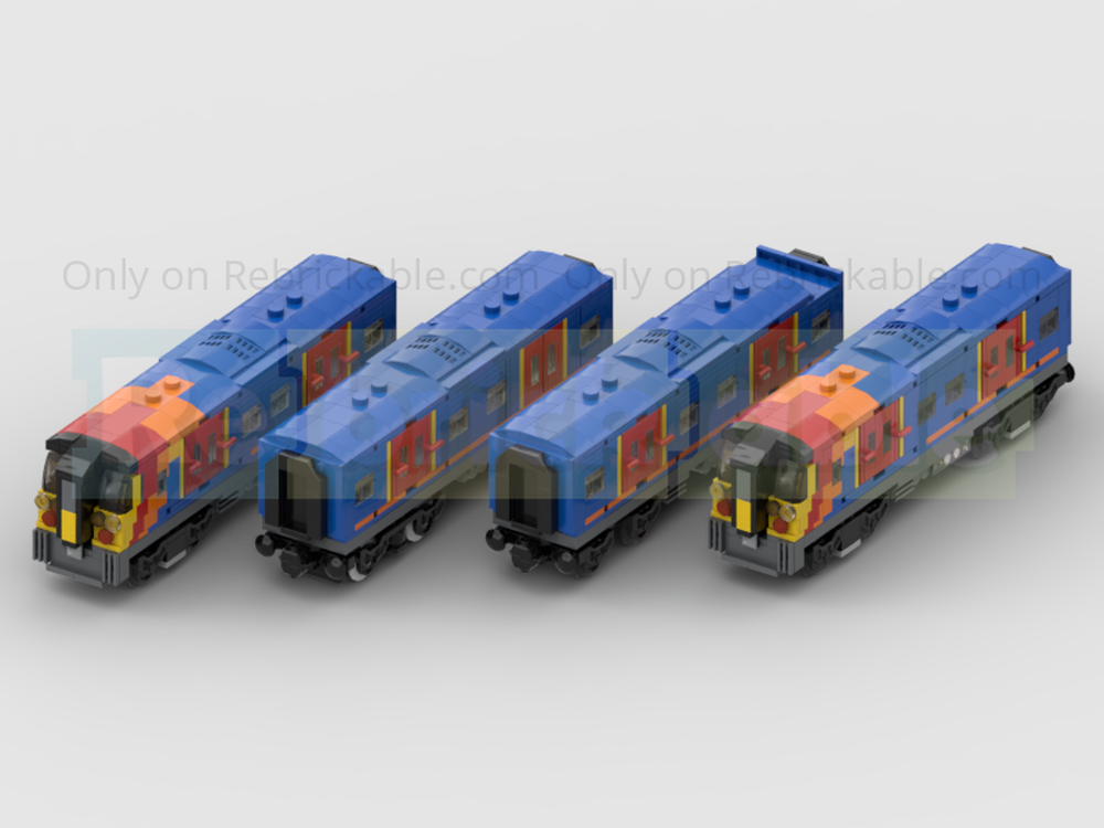 LEGO MOC Class 450 Desiro 4-Carriage EMU Train in South West Trains ...