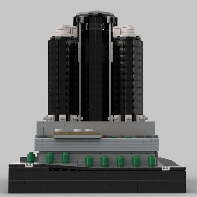 LEGO MOC Westin Bonaventure Hotel at 1/650th Scale Ver 2 by ...