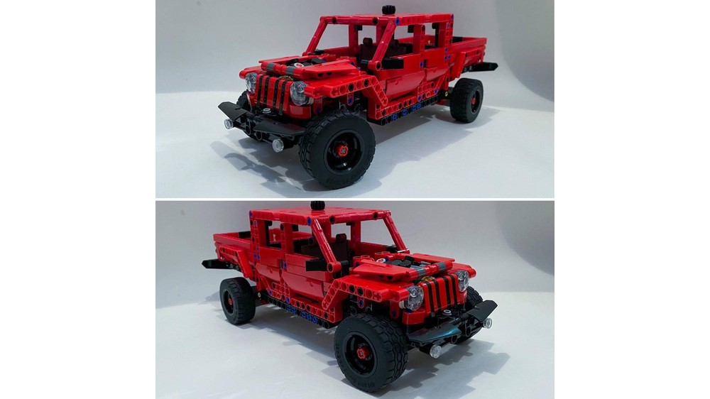 Lego Moc Jeep Gladiator By P1kabibika Rebrickable Build With Lego
