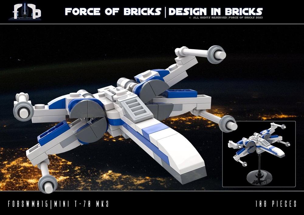 LEGO MOC Mini T-70 MK3 (fobswm015) | Force of Bricks by Force of Bricks ...